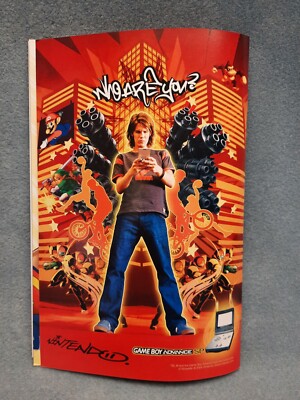 2004 Video Game Print Ad - NINTENDO GAME BOY ADVANCE SP - "WHO ARE YOU ...