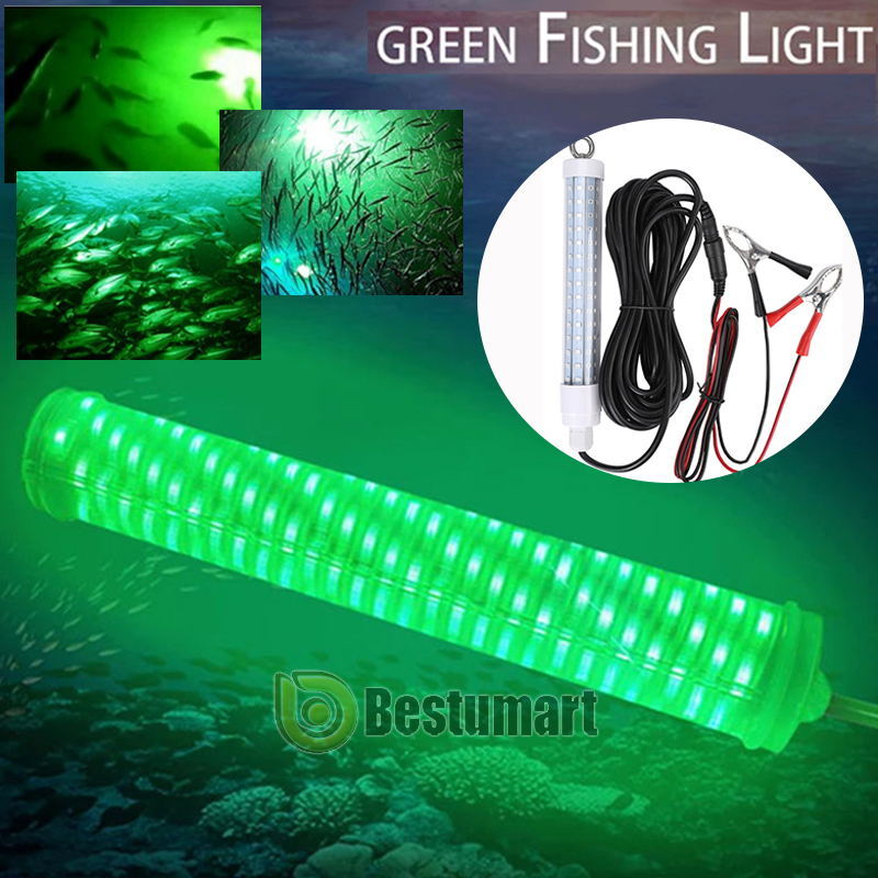9000000LM 12V Green LED Underwater Submersible Fishing Light Night ...