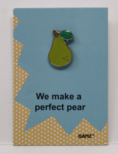 BB1 We make a perfect pair pear SWEET TALK fun enamel tack lapel pin ...