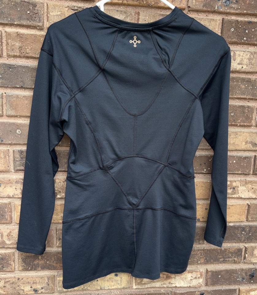 Tommie Copper Shirt Womens Large Compression Back Support Black Long ...
