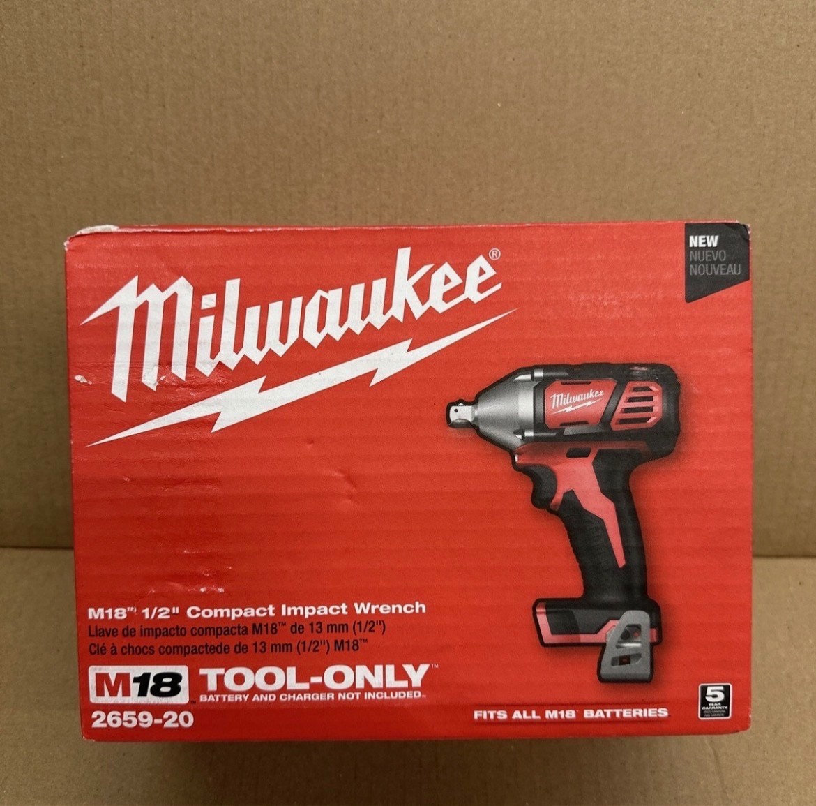 Milwaukee Tool 2659-20 M18 1/2" Impact Wrench | eBay