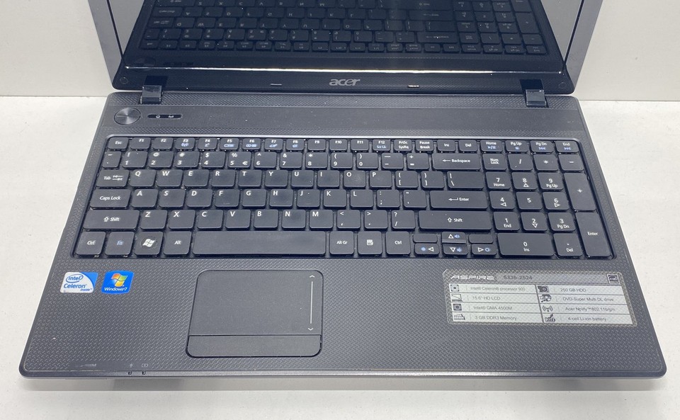 Acer Aspire 5336-2524 15.6" Intel Celeron Processor | For Parts/Repair ...