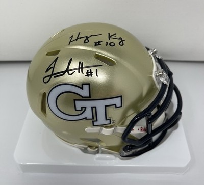 Haynes King & Jamal Haynes Autographed Georgia Tech Football Mini ...