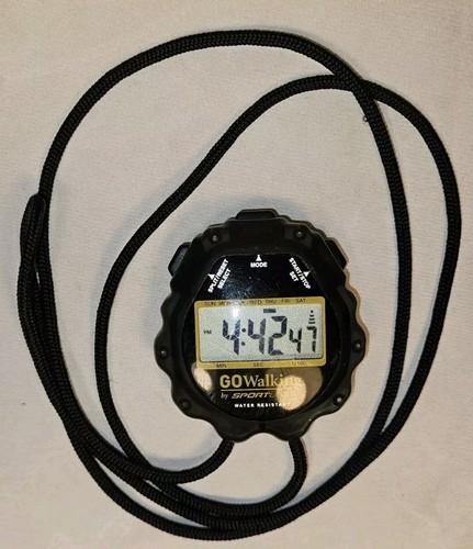 GO WALKING Sportline STOPWATCH Gowalking WATCH Sportimer Pedometer NEW ...