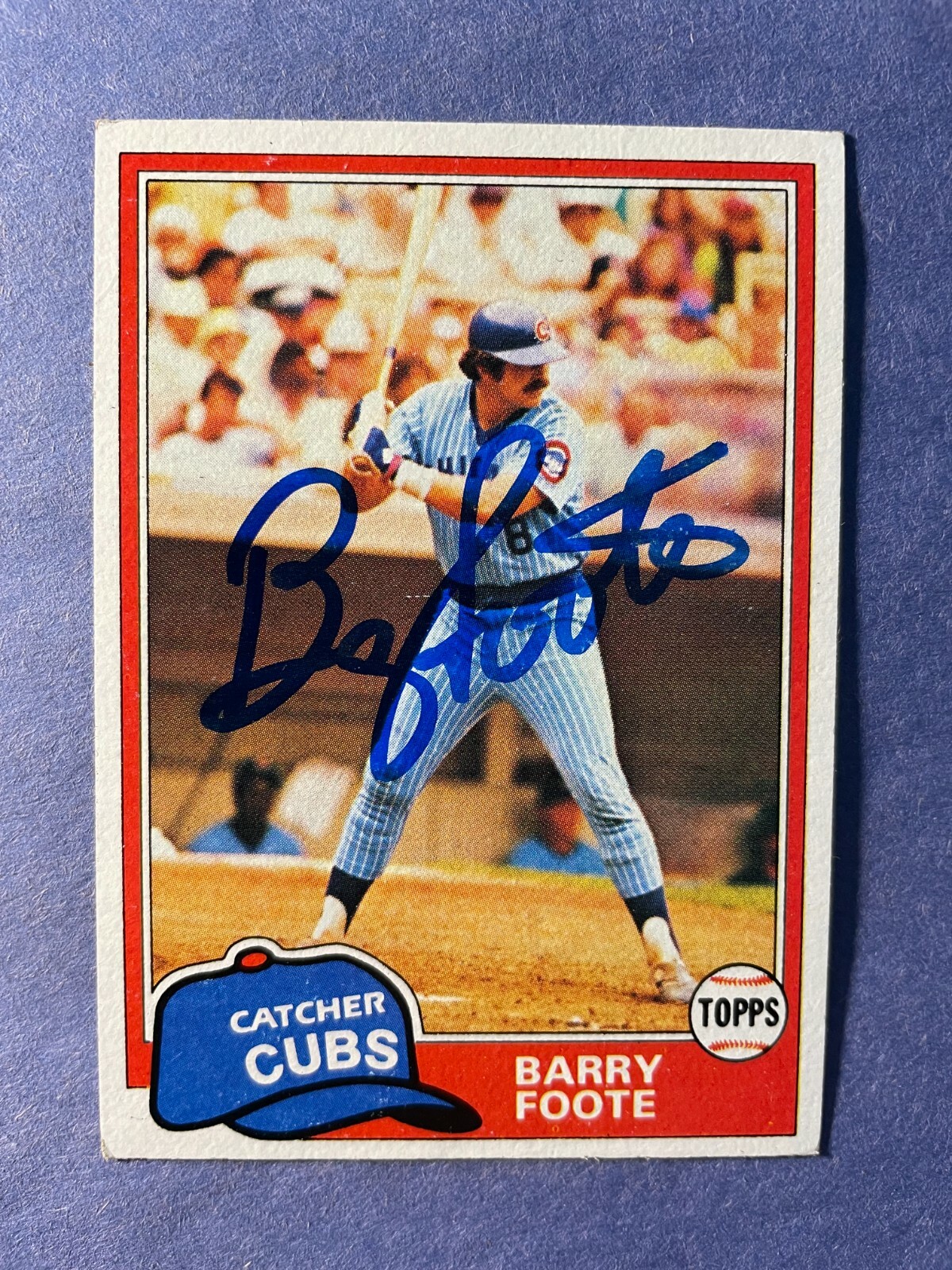 SIGNED BARRY FOOTE 1981 AUTOGRAPHED TOPPS BASEBALL CARD - CUBS | eBay