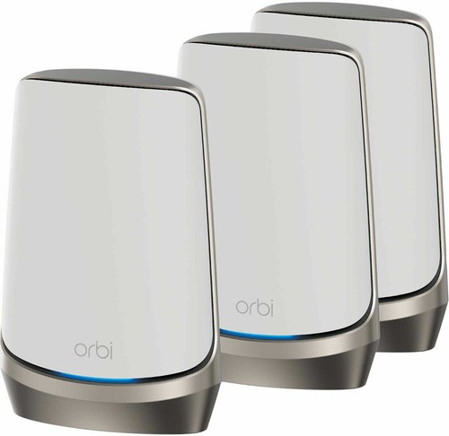 NETGEAR Orbi RBKE963 Quad-Band AXE11000 Wi-Fi 6E Mesh System - White ...