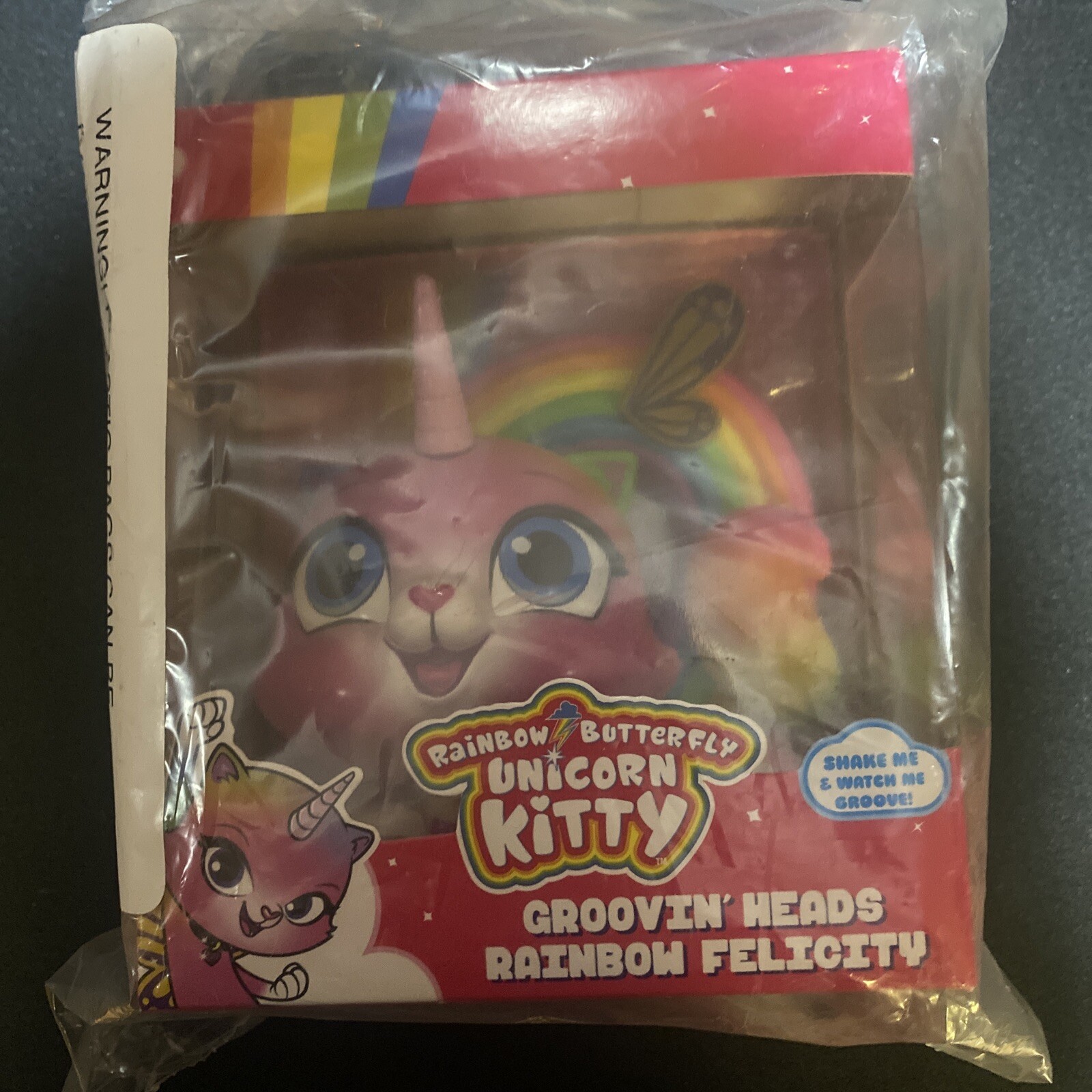 RBUK Rainbow Butterfly Unicorn Kitty Groovin Heads Bobble Rainbow ...