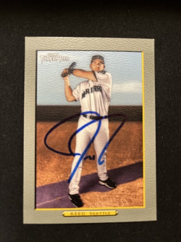 Jeremy Reed Seattle Mariners Signed Auto 2005 Topps Turkey Red Card ...