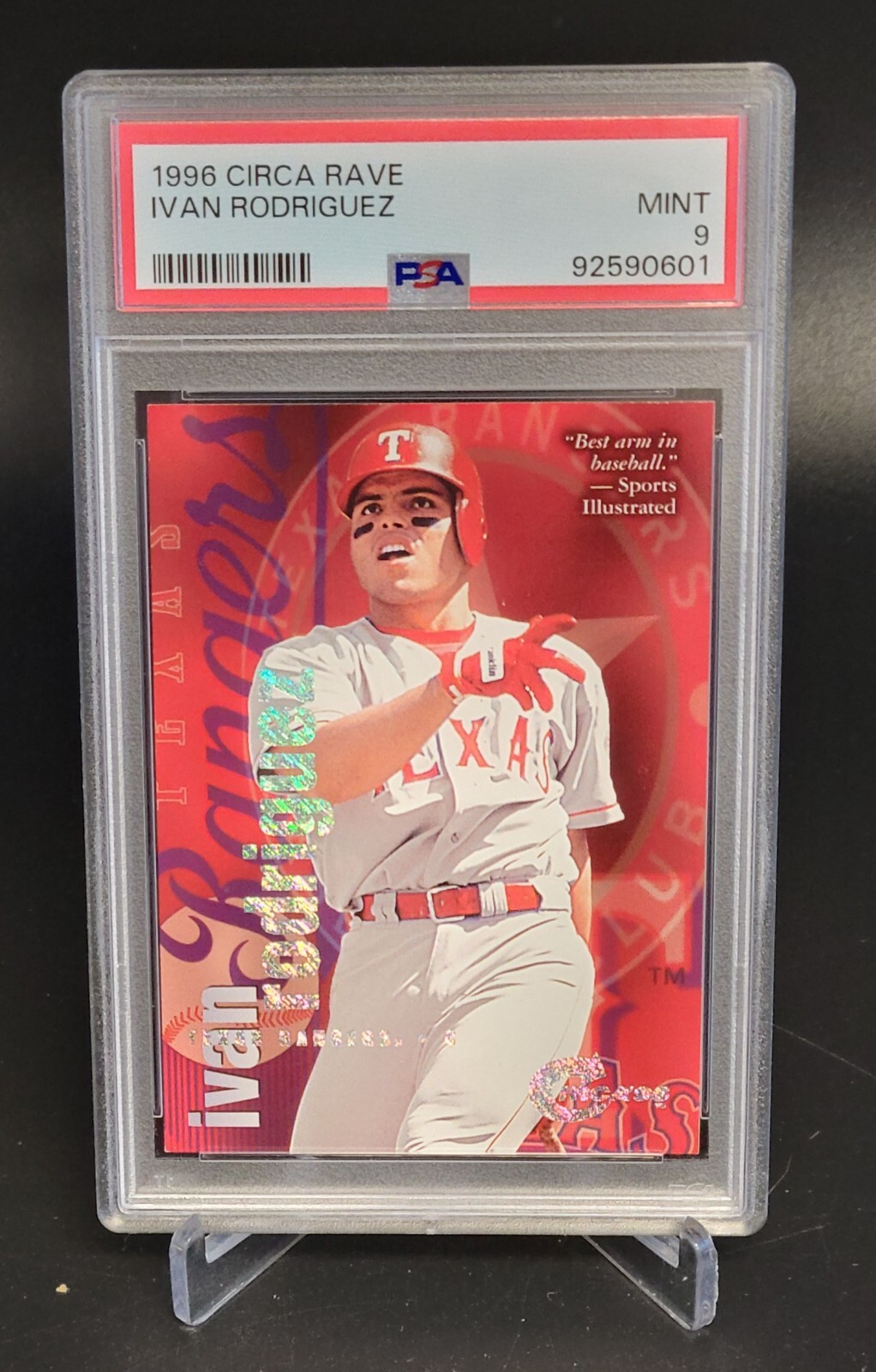 1996 CIRCA RAVE #62 IVAN RODRIGUEZ #/150 HOF PSA 9 MINT | eBay