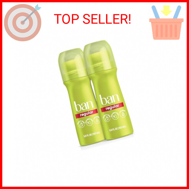 Ban Regular Scent 24-hour Invisible Antiperspirant, Roll-on Deodorant ...