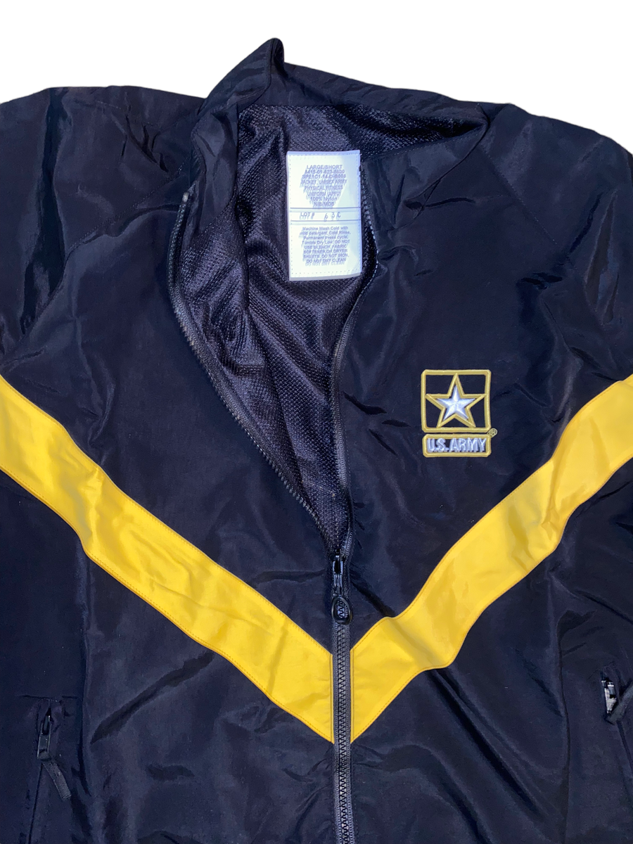 U.S. Army Authentic Windbreak Full-zip Jacket Black/Yellow U.S. Army Authentic Windbreak Full-zip Jacket Black/Yellow