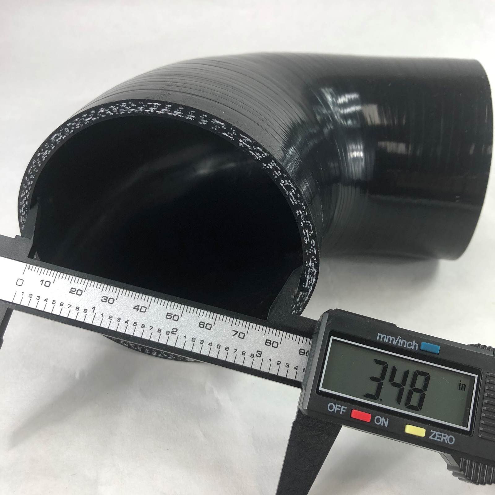 For elbow Silicone hose 90 degree 3.5" to 3" reducer COUPLER ...