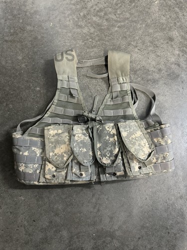 USGI Fighting Load Carrier FLC with (4) ACU Double Mag Pouch UCP | eBay