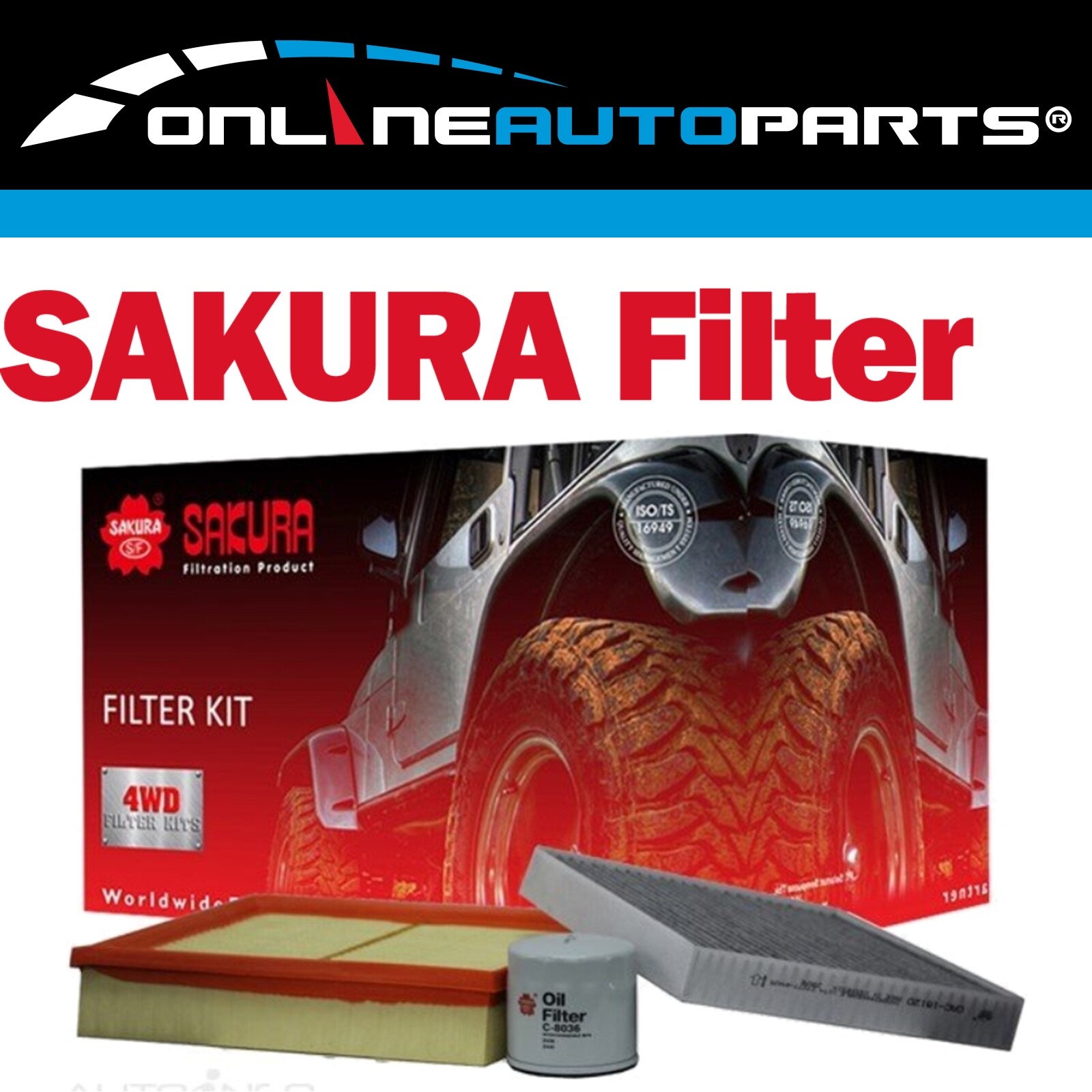 Oil Air & Cabin Filter Service Kit for Navara D23 NP300 Petrol 2.5L ...