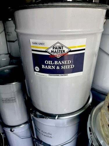 GREY Oil Based Barn And Shed,fence Paint 20lts Used By The ...