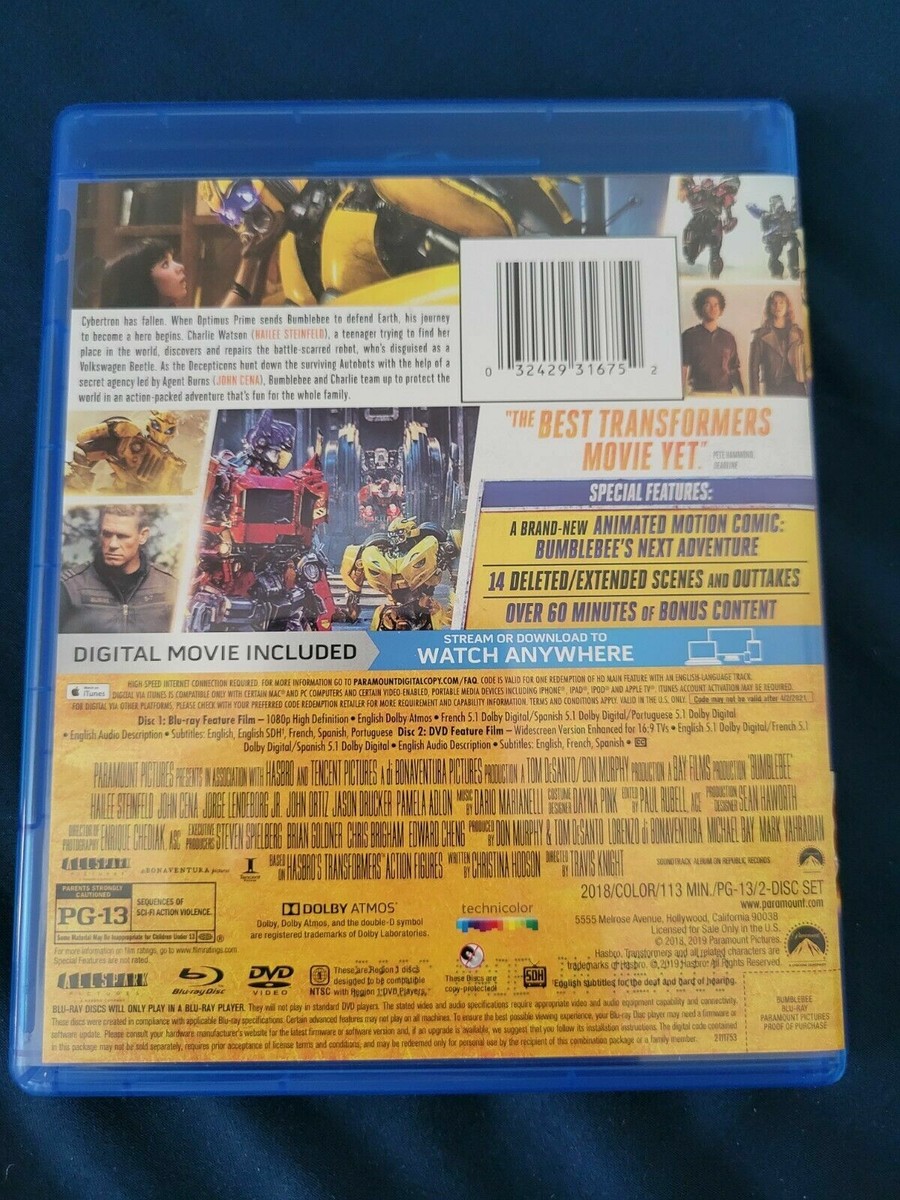 Bumblebee Movie 2018 Dvd Top Sellers | centralcountiesservices.org