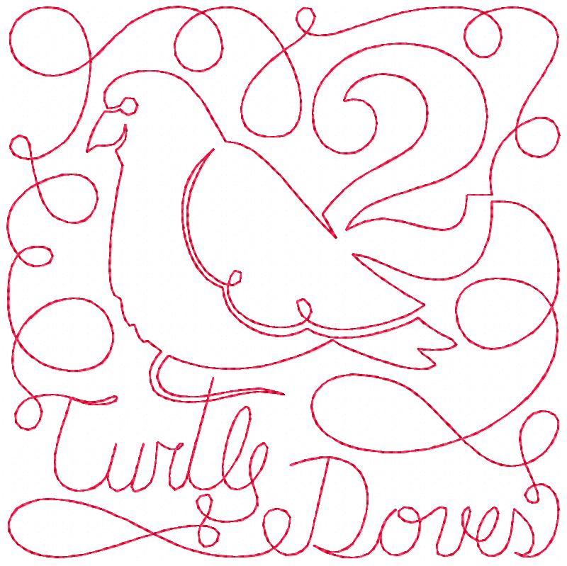 Free Motion 12 Days of Christmas 12 Machine Embroidery Designs in 7 ...