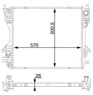 2010-2015 Jaguar XF Main Radiator C2D26048 OEM. | eBay
