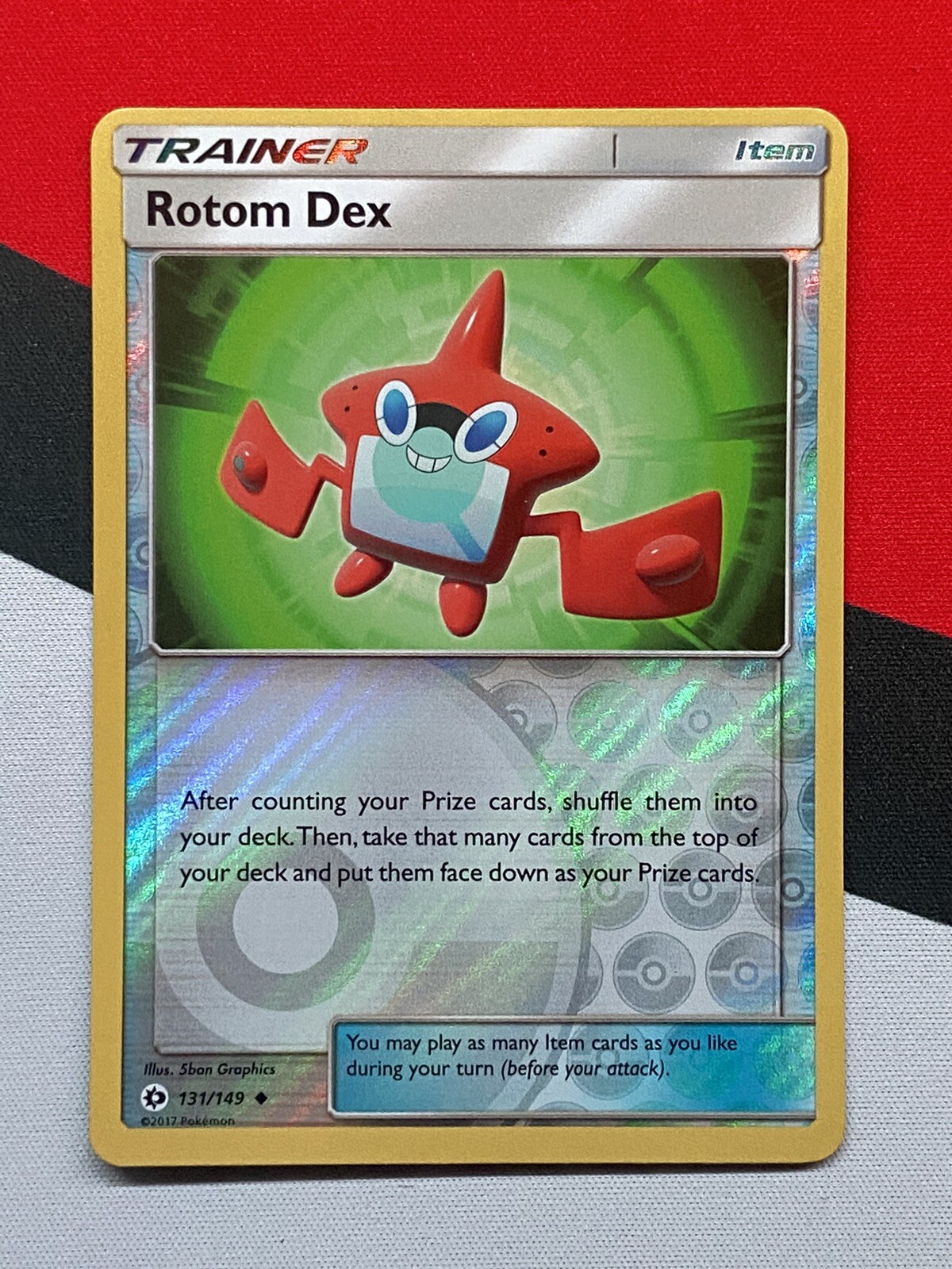 Rotom Dex Reverse Holo Trainer 131/149 Pokemon Sun & Moon Base NM | eBay