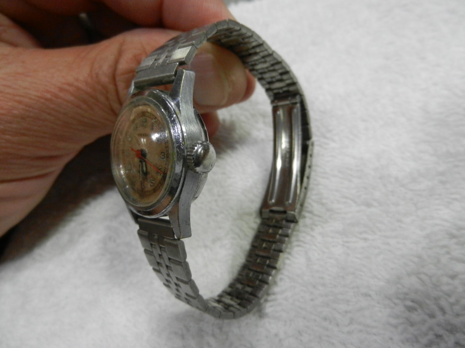 RARE Vintage Rensie Military Style 17 JEWELS CT 10 BOYS WATCH WORKING ...