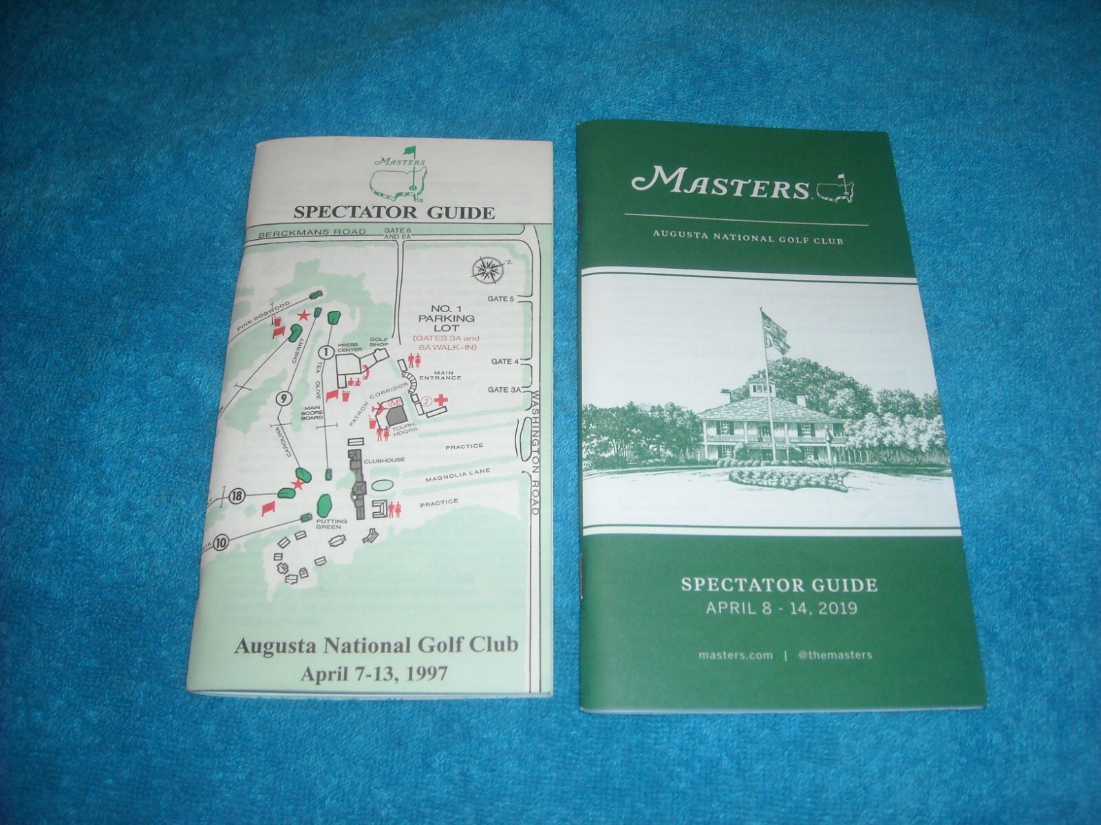 1997 MASTERS SPECTATOR GUIDE & 2019 GUIDE, MASTERS GOLF TOURNAMENT ...