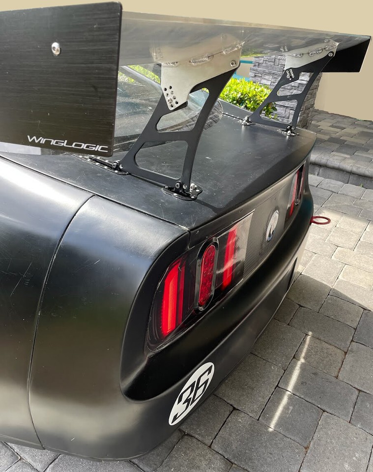 72" Universal Aluminum Rear Wing Spoiler | Silver | Unfinished | Bolt ...