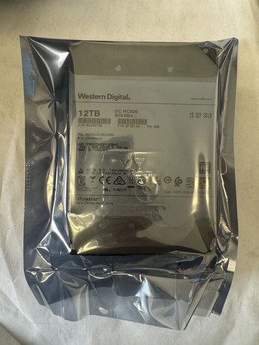 WD Ultrastar DC HC520 12TB 7.2K RPM SATA 6Gb/s 3.5" HDD HUH721212ALE604 ...