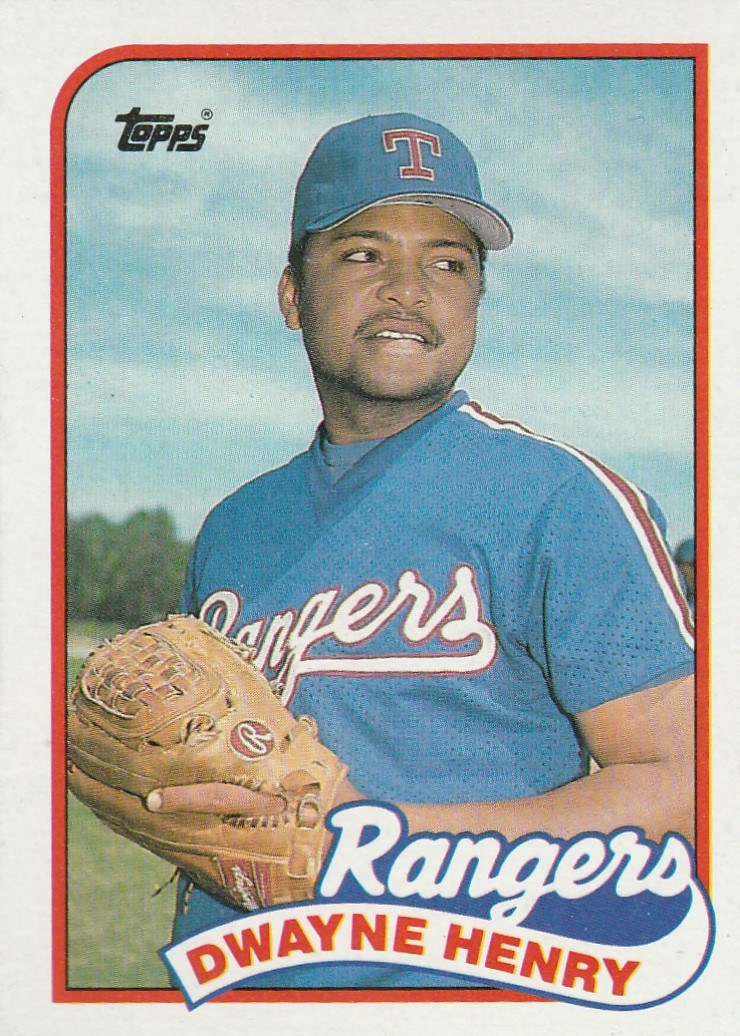 FREE SHIPPING-MINT-1989 (RANGERS) Topps #496 Dwayne Henry | eBay