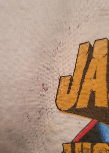 Michael Jackson Vintage Jacksons Victory Tour T-Shirt 1984 Autographed ...