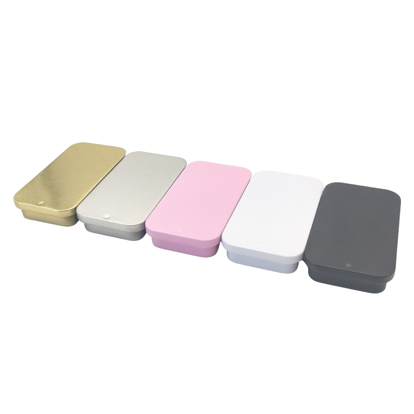 Mini Tin Metal Box Tin Box with Lid Mini Slide Top Tin Box Containers ...