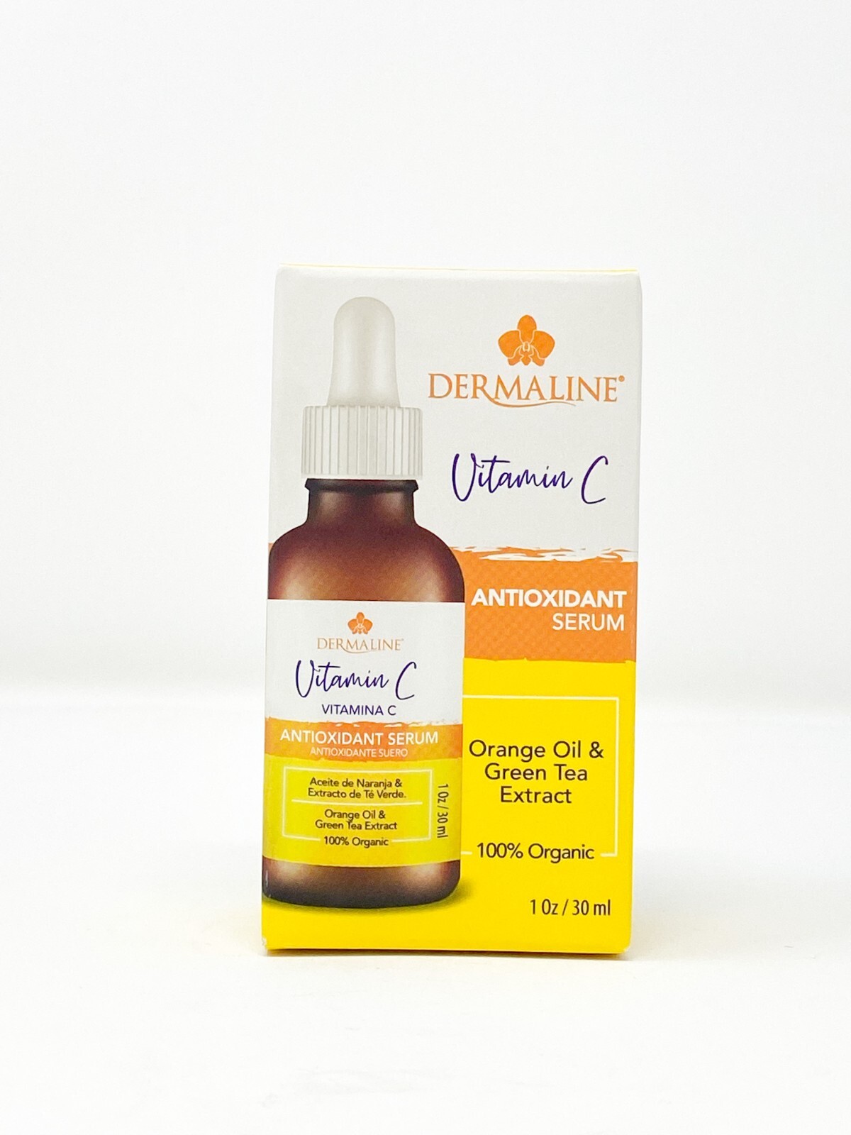 Dermaline Vitamin C Orange Oil and Green Tea Extract Serum 1oz/30ml | eBay