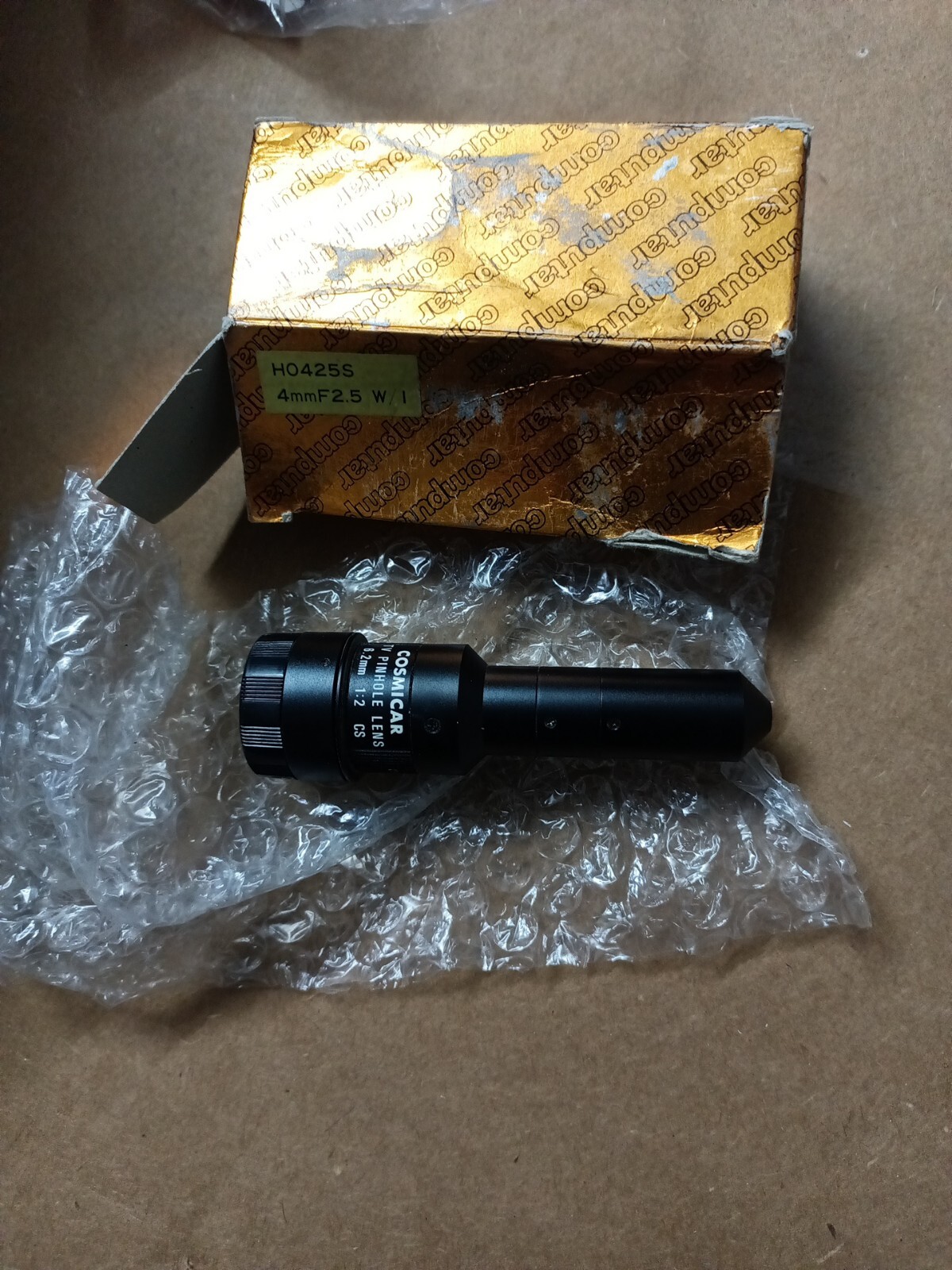 COSMICAR 6.2mm TV Pinhole Lens 1:2 CS For CCTV Security Camera TESTED ...