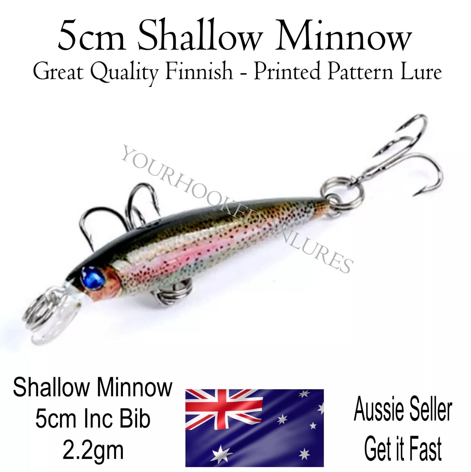 Fishing Lure Trout Redfin Perch Bass Yellowbelly Cod Barra Jacks ...