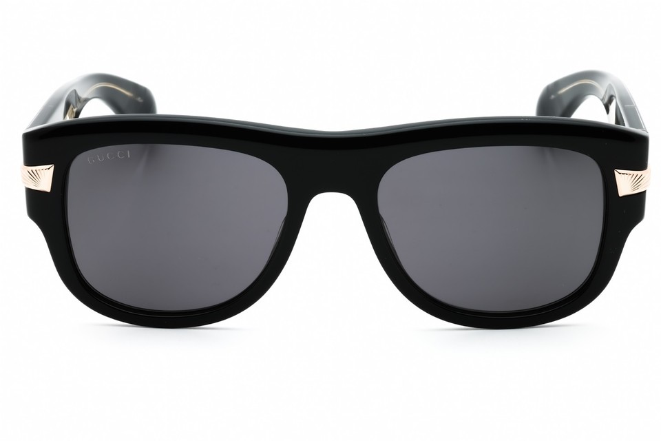 GUCCI GG1517S 001 Sunglasses Black Frame Gray Lenses 54mm | eBay