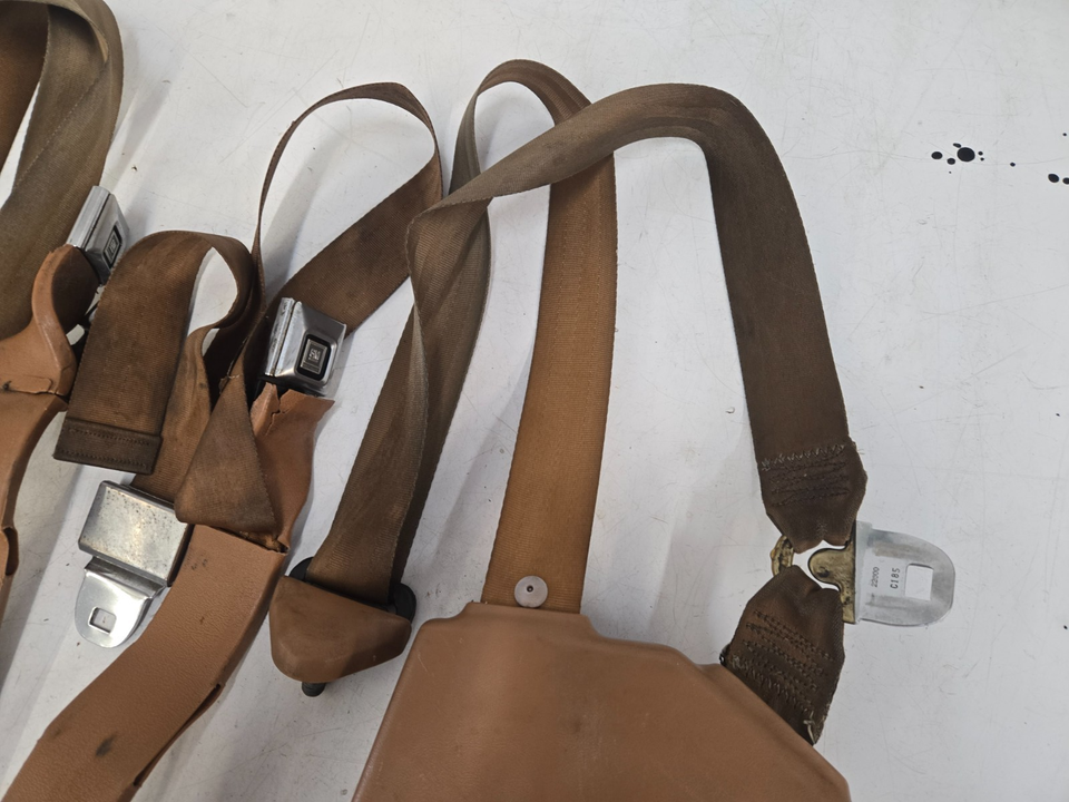 SEAT BELTS TAN CHEVY GMC CREW CAB TRUCK SUBURBAN BUCKET SEATS 73-87 K5 ...