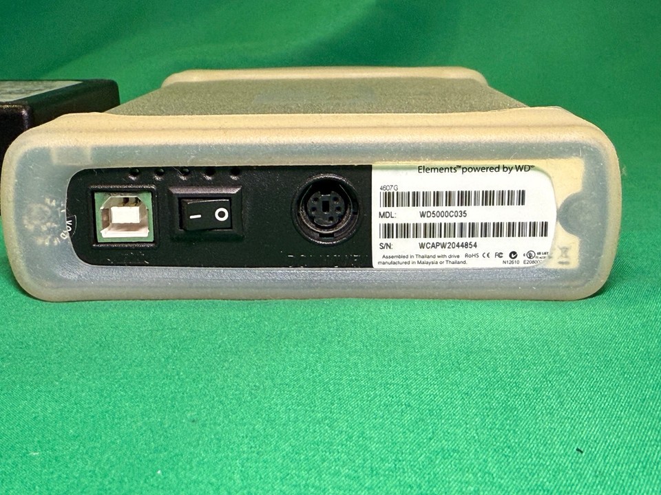 Western Digital Elements External Hard Drive USB Enclosure with 1 x ...