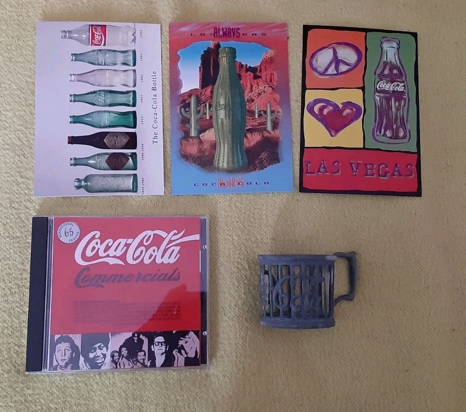 Vintage Coca Cola Coke Merchandise Bundle Shirts Caps Bags Towel Cups ...