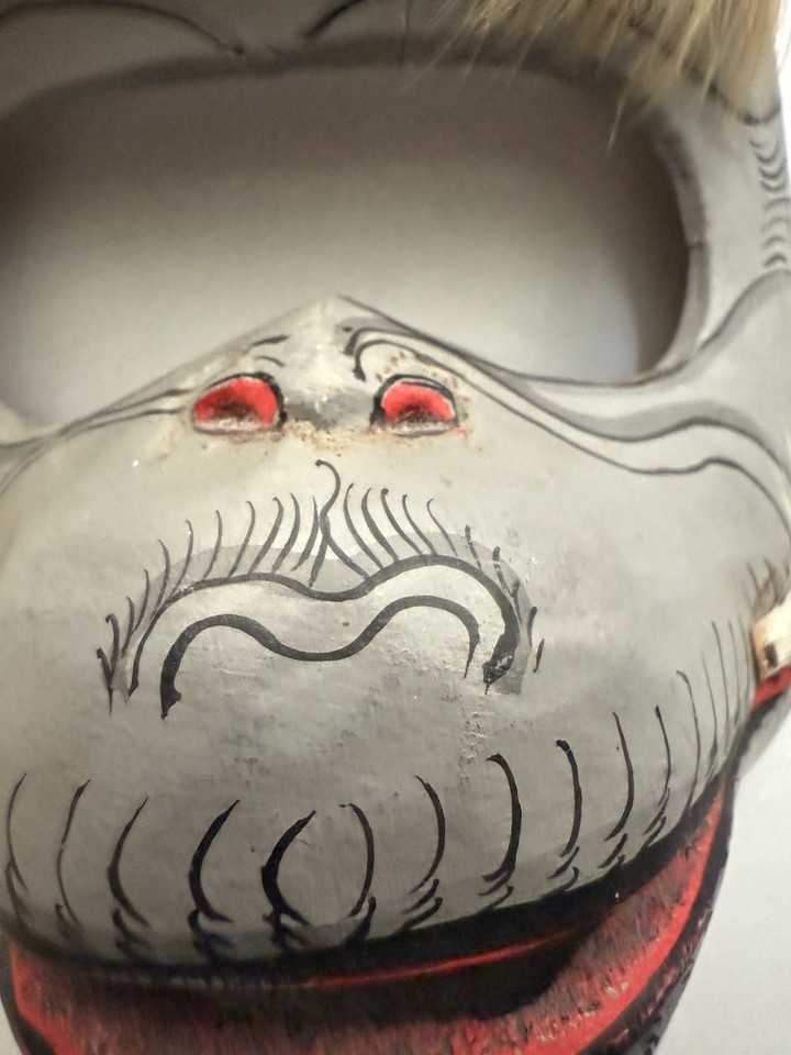 Monkey Topeng king Penasar Bali Indonesia, Vintage Handmade Wood Hair ...