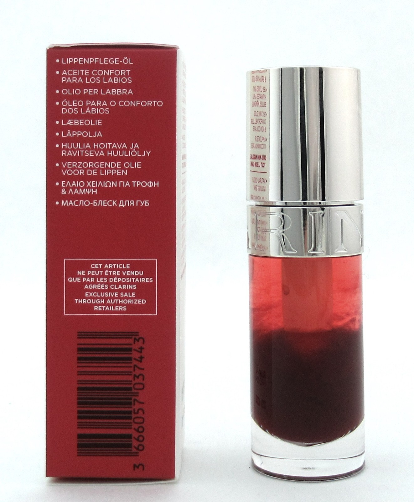 Clarins 03 Cherry Lip Comfort Oil with Sweetbriar Rose Oil 7 ml./ 0.2 ...