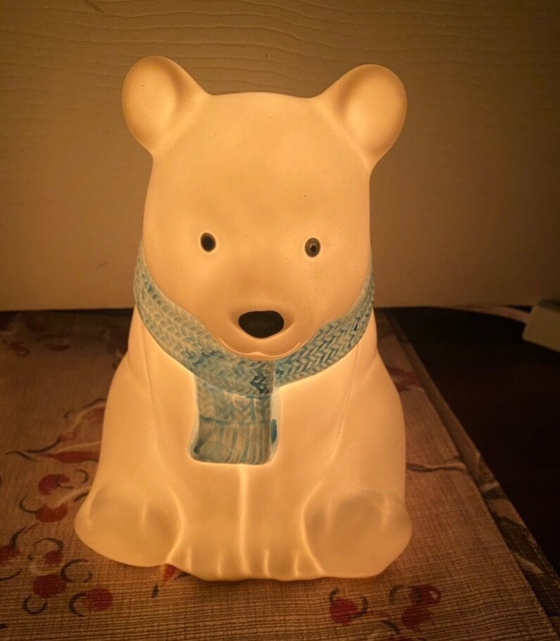 Ceramic Polar bear lamp Pillowfort Nightlight | eBay