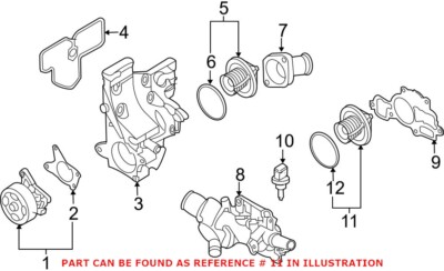 Genuine OEM Engine Coolant Thermostat For Nissan 212303RC1A | eBay