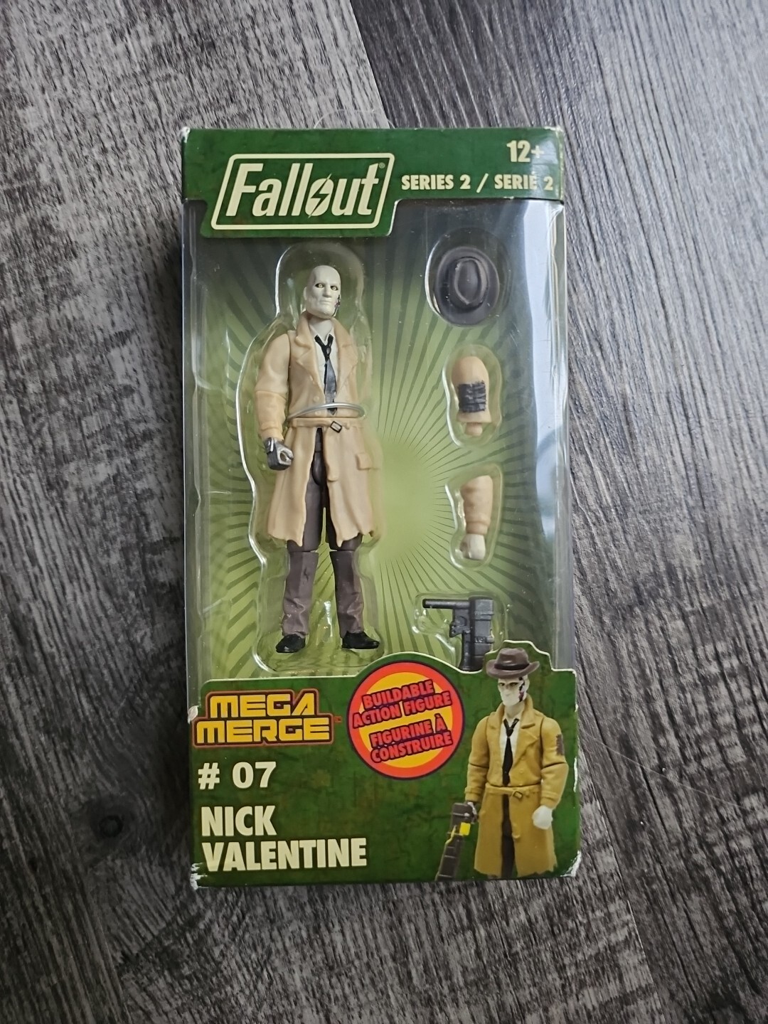 FALLOUT Nick Valentine #07 Series 2 Trench Coat Figure Mega Merge NEW ...