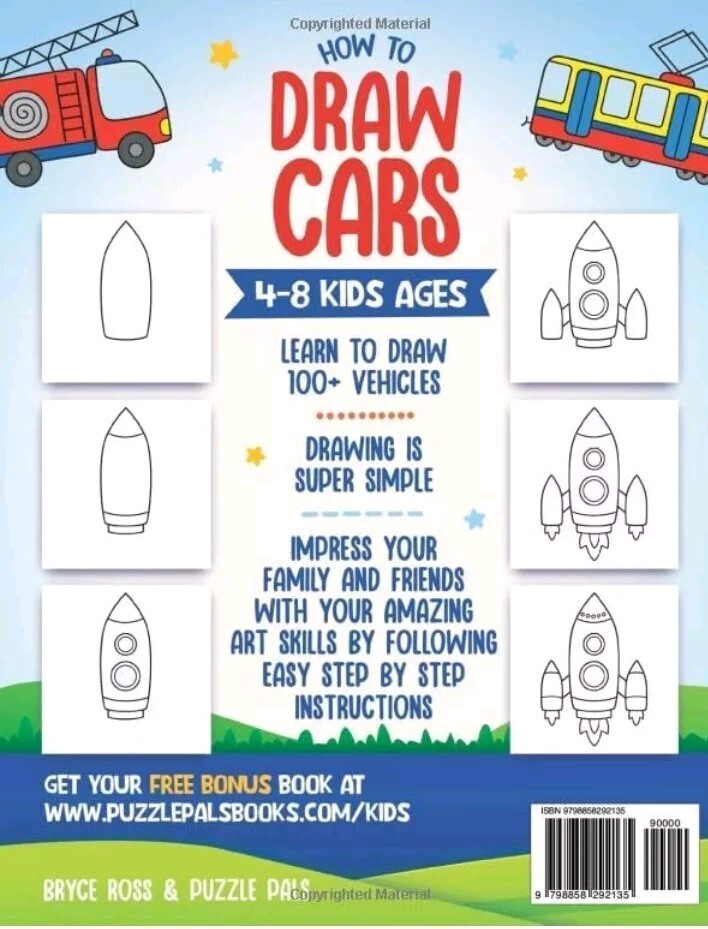 How To Draw Cars and Things That Move 100 Step By Step Drawings For ...
