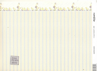 MiniGraphics 153D2 with Border dollhouse miniature wallpaper 1/12 scale ...