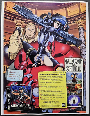 Ghost in the Shell Playstation 1 PS1 Game Promo Ad Wall Art Print ...