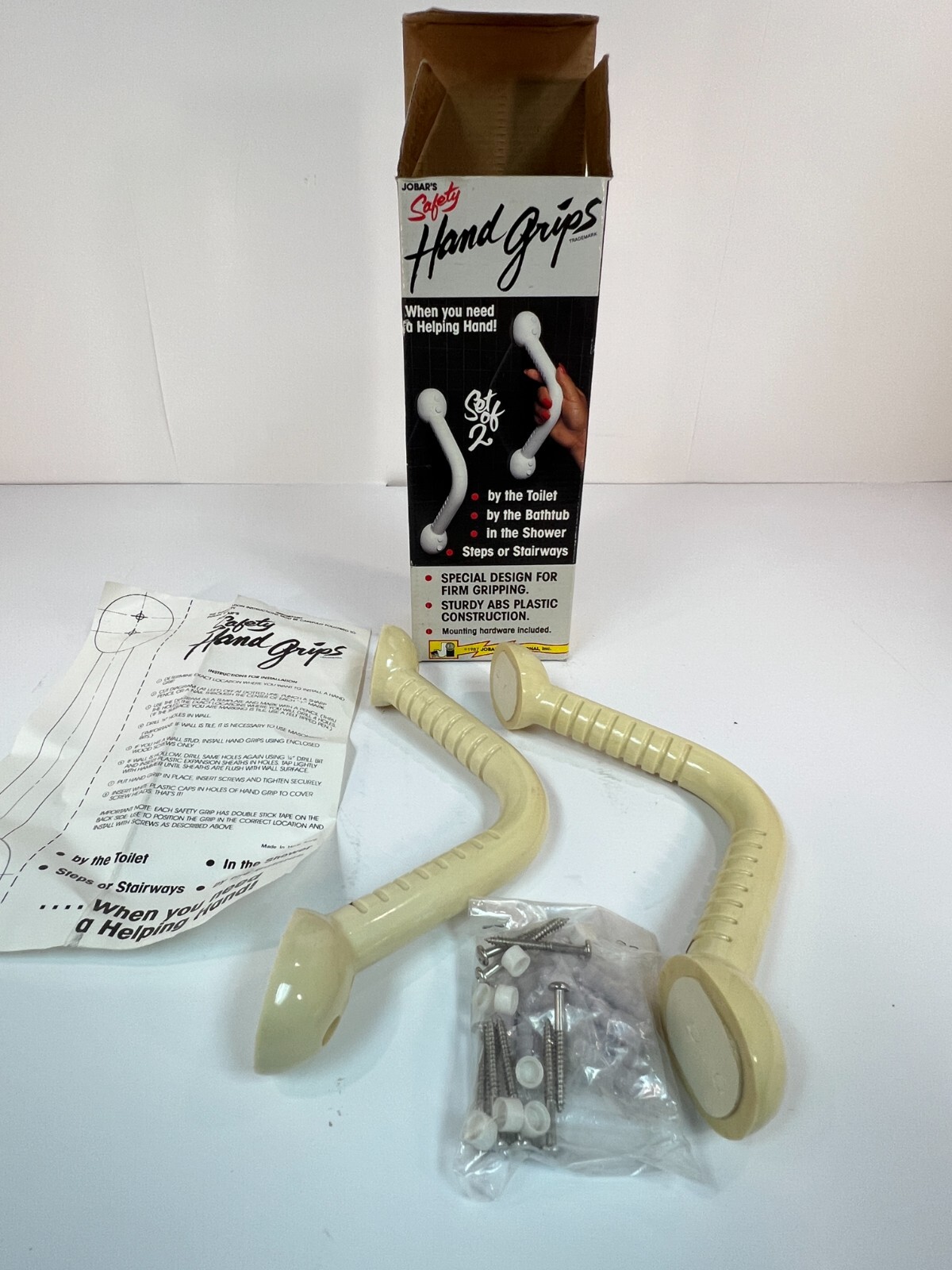 Jobar Safety Hand Grips Set of 2 – Bathtub, Shower, Toilet, Steps ...