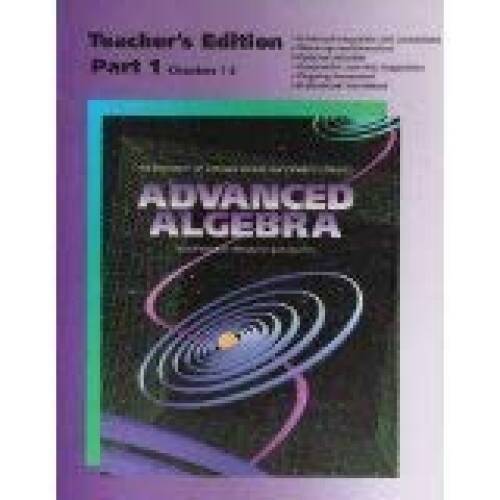UCSMP Advanced Algebra, Vol 1 Teachers Edition, Chapters 1-6 - GOOD | eBay