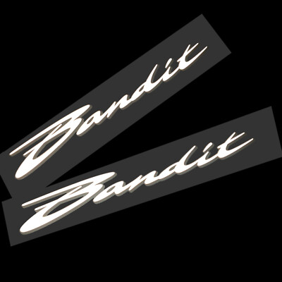 Bandit GSF 1200 1250 White and black REFLECTIVE motorcycle decals ...