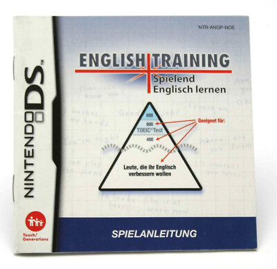 NDS English Training Spielanleitung / Handbuch / Manual NTRANGPNOE DE ...