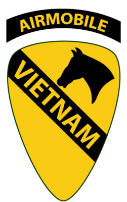 US Army First Cavalry Division Insignia Decal Sticker Vietnam Airmobile ...